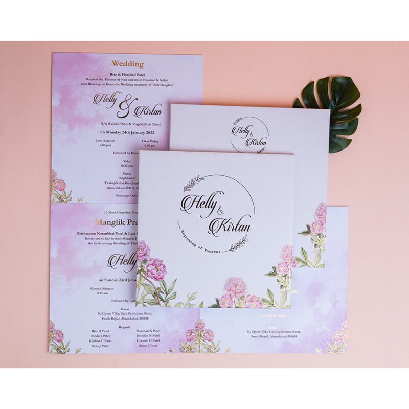Wedding Card 3015 Fully Customized Indian Wedding Card Wedding