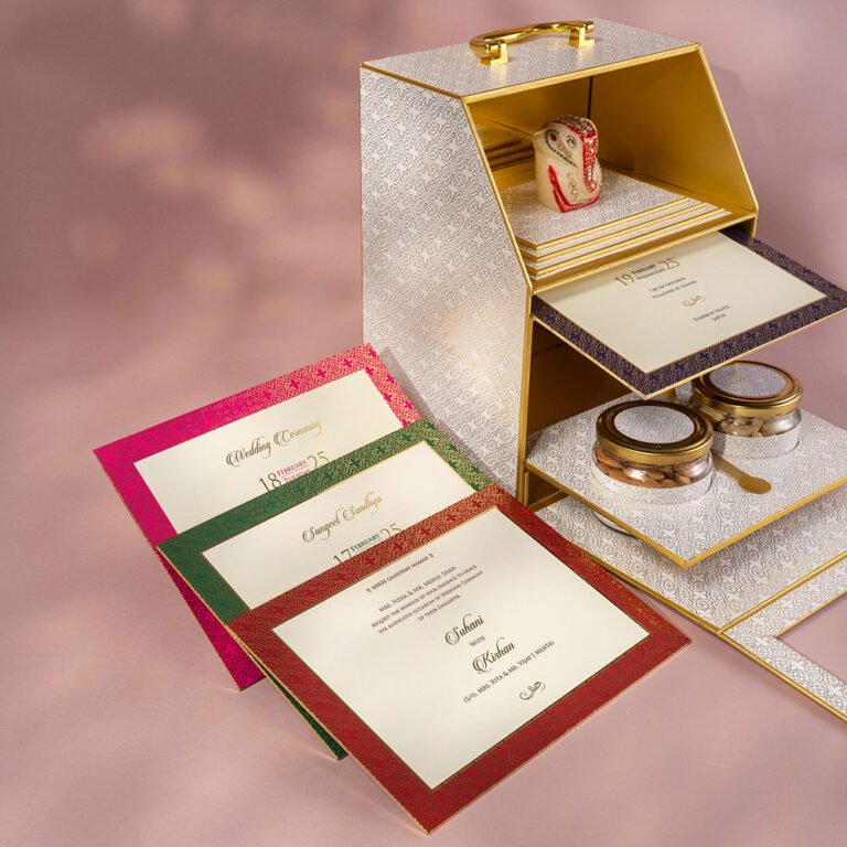 Indian Wedding Card - 20262 | Super Gloss Premium Invitation Cards