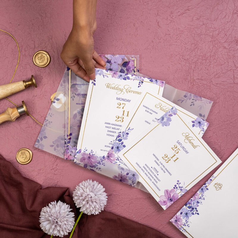 Indian Wedding Card - 20265 | Premium Wedding Invitation Cards