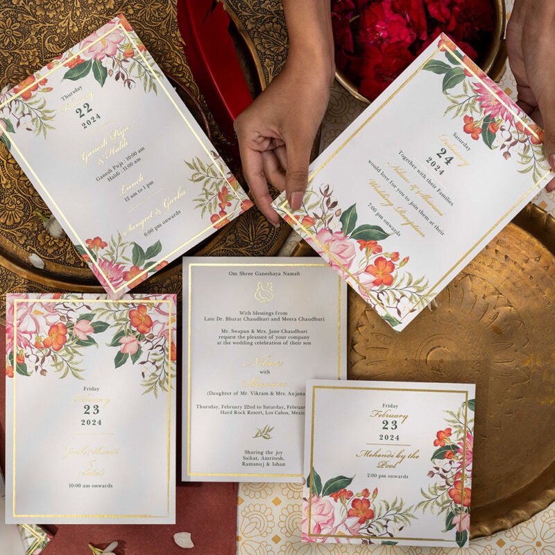 Indian Wedding Card - 20270 | Super Gloss Premium Invitation Cards