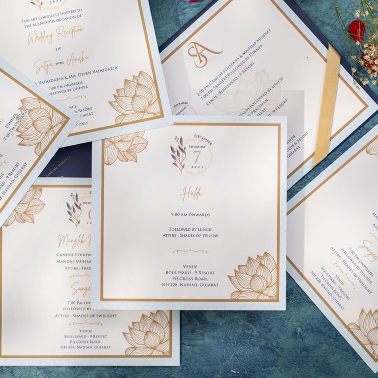 Indian Wedding Card - 20274 | Premium Wedding Invitation Cards