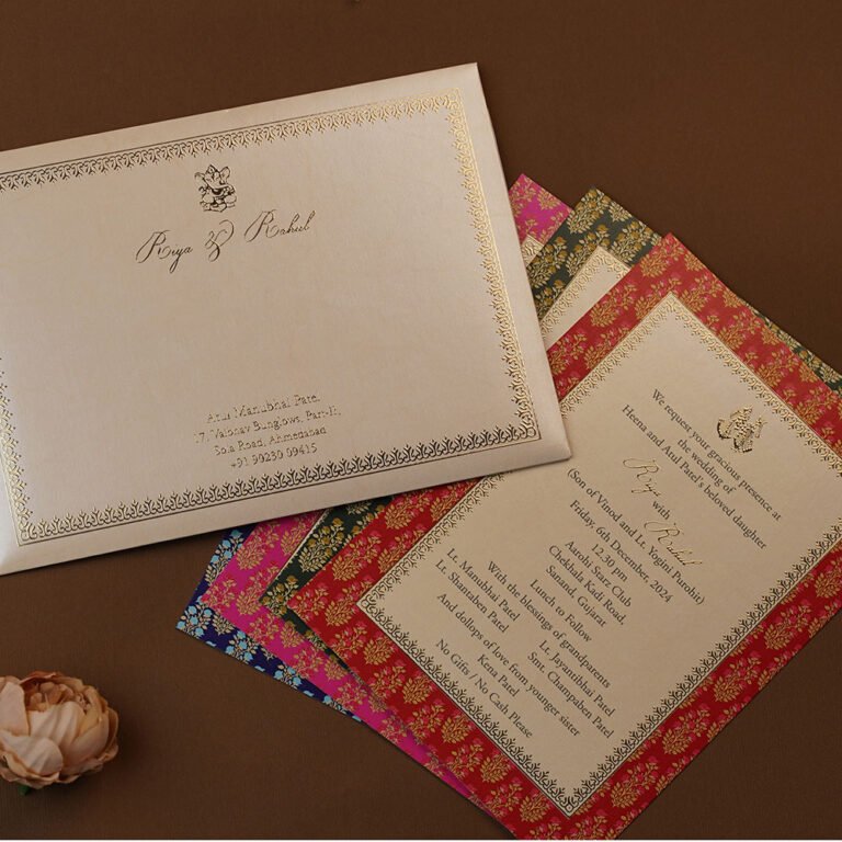 Indian Wedding Card - 20285 | Premium Wedding Invitation Cards